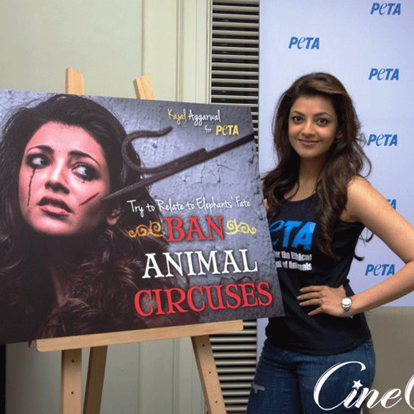 Kajal Aggarwal Scarred by Ankus in New PETA Campaign against Circus ...