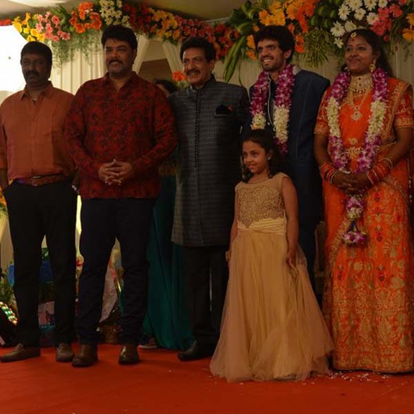 Actor Nizhalgal Ravi Son Wedding Reception Photos | Actor Nizhalgal ...
