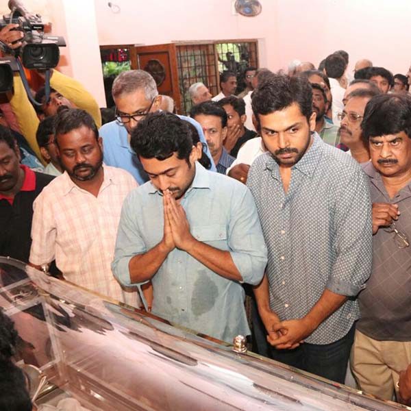 Cho Ramaswamy final journey photos | Cho Ramaswamy passes away photos