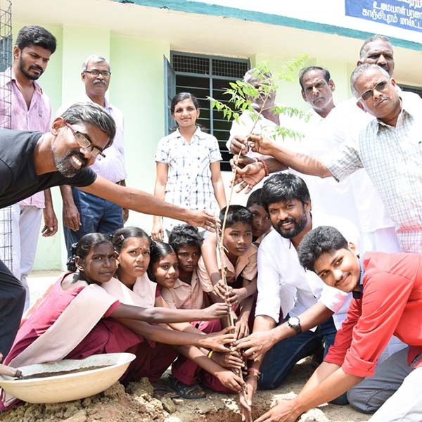 Actor Soundararaja Tree Planting Photos | Soundararaja Tree Planting Stills