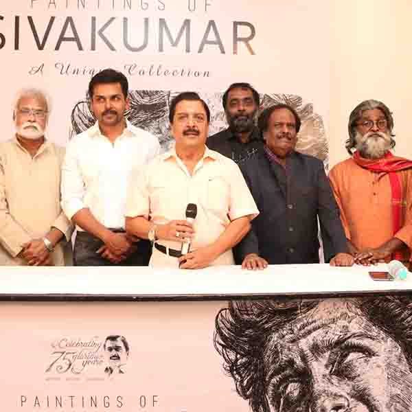 Paintings of Sivakumar Exhibition Inauguration Photos
